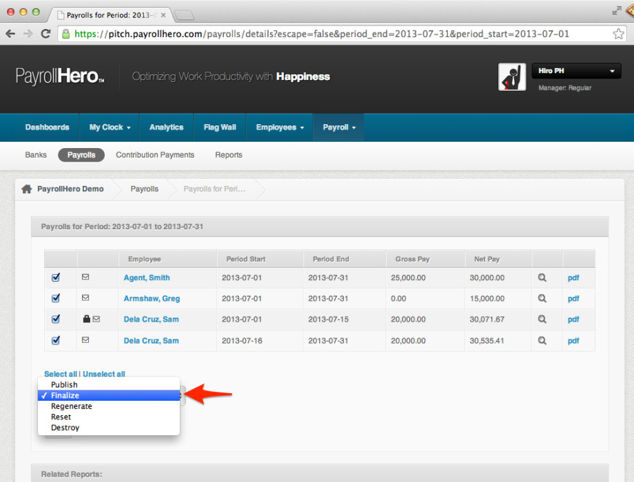 How to show payslips to employees? – PayrollHero Support