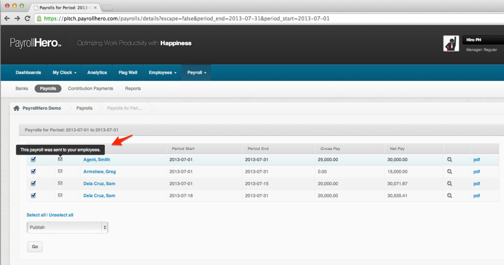 How to show payslips to employees? – PayrollHero Support