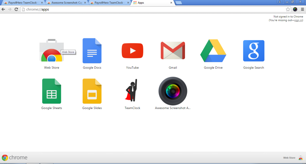 Installing TeamClock Chrome App on Windows (Web App) – PayrollHero Support